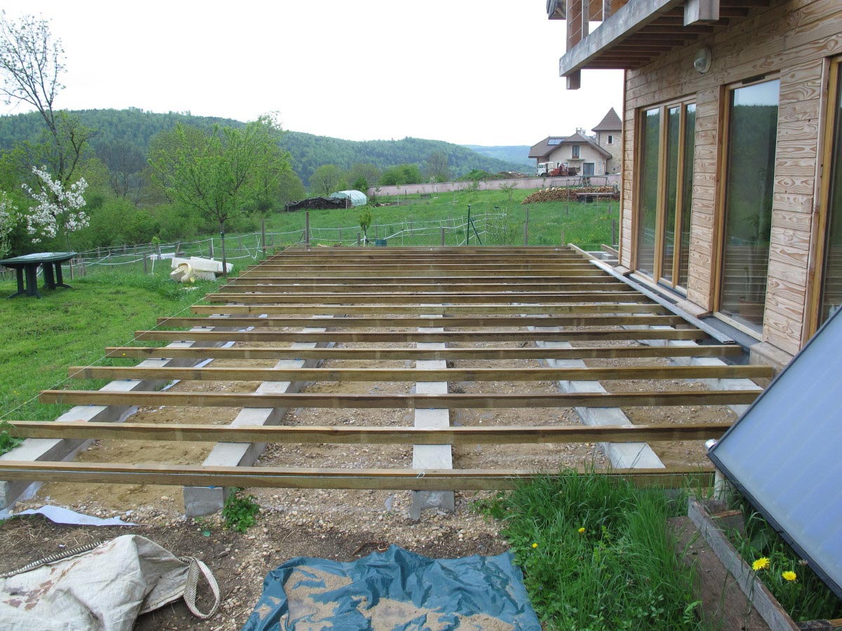 Pose lambourdes sur longrines bêton - ARBAO | Parquet Bordeaux ...